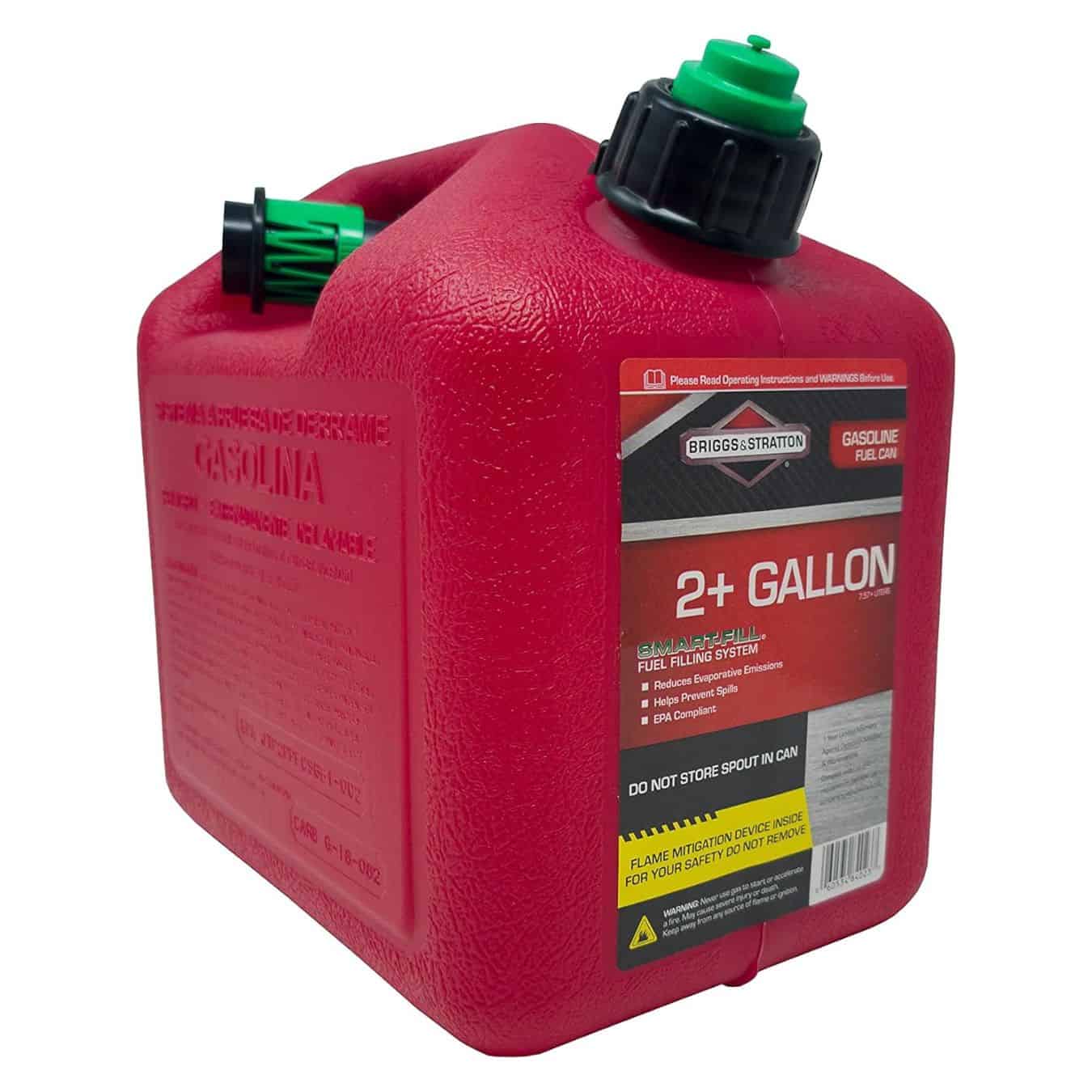 Two Gallon Gas Can, EPA Approved, Smart Fill Spout, and Fire Mitigation ...
